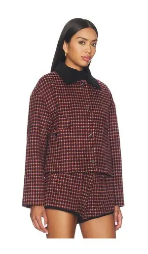 Line & Dot Norma Jacket In Red