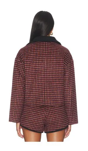 Line & Dot Norma Jacket In Red