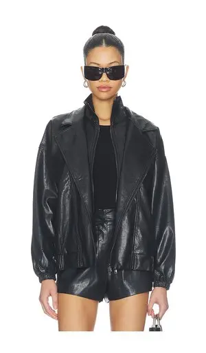 Line & Dot Noir Double Layered Jacket