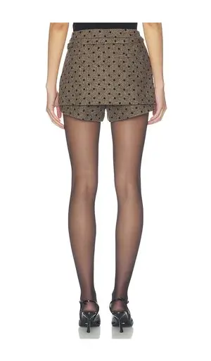 Line & Dot X Millie Skort In Brown