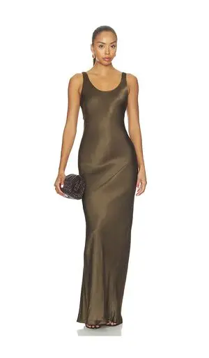 Line & Dot X Adelyn Dress - Olive