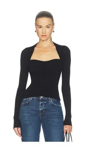 CAMILA COELHO Amita Sweater - Black