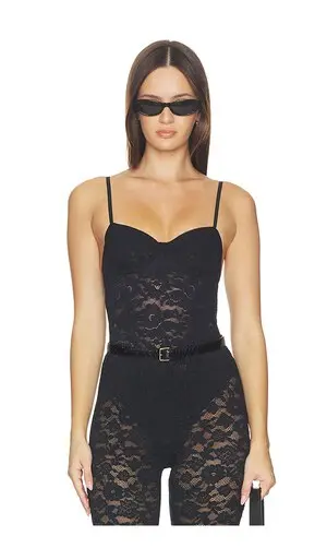 Free People Smooth Talking Bodysuit - Black