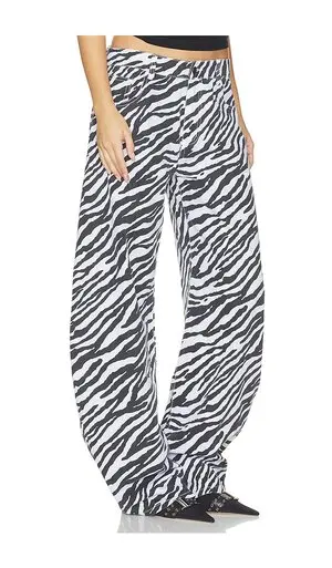 Lioness Horseshoe Jeans In Black & White