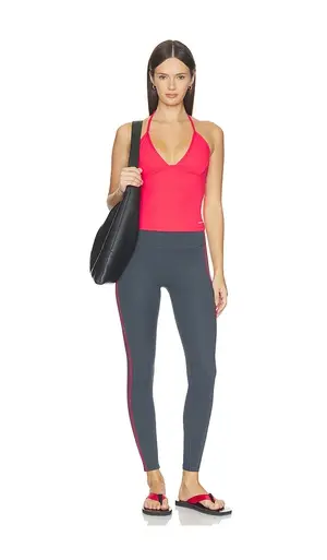 P.E Nation Signal Halter Tank Top In Red