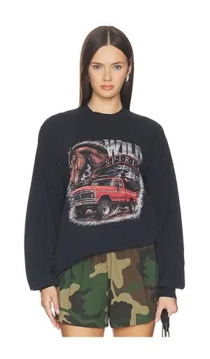 DARLIN Wild Spirit Long Sleeve Tee - Black