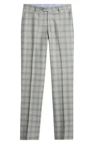 Berle Virgin Wool Plaid Dress Pants