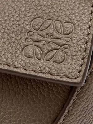 Loewe Puzzle Edge Mini Leather Handbag - Grey