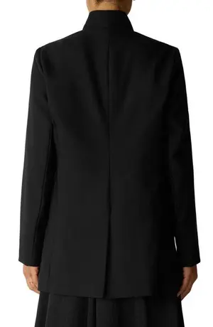 Eileen Fisher High Collar Wool Jacket