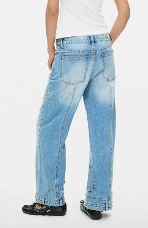 Desigual Wide Leg Jeans - Medium Blue