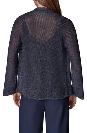 Donna Karan New York Metallic Cardigan