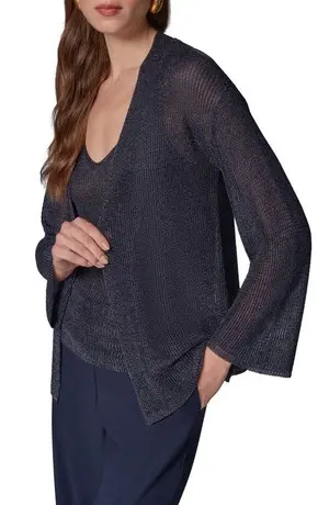 Donna Karan New York Metallic Cardigan