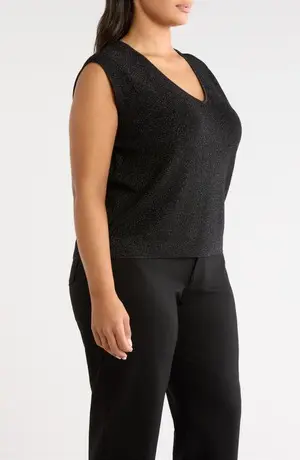 Eileen Fisher Merino Wool Shimmer Vest