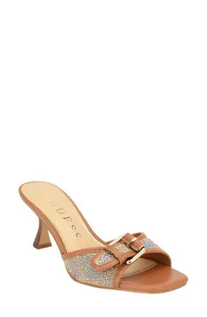 Guess Distae Slide Sandal - Medium Brown