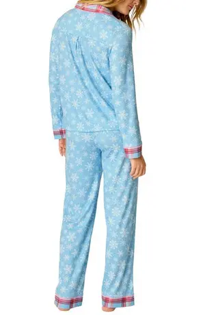 PJ Salvage Plaid About You Pajamas - Cloud Blue