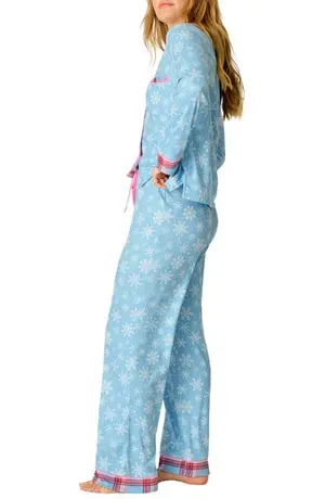 PJ Salvage Plaid About You Pajamas - Cloud Blue
