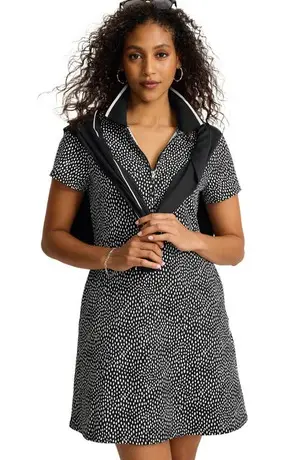 Tommy Bahama Aubrey Geo Tide Zip Shift Dress