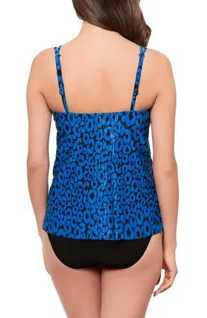 Magicsuit Akikio Tie Front Full Coverage Tankini Swim Top