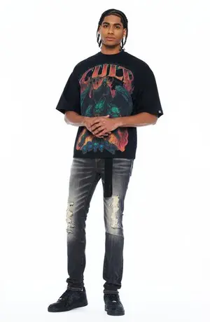 CULT OF INDIVIDUALITY Graphic Boxy Oversized T-shirt