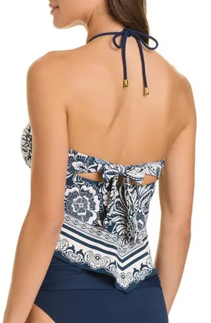 BLEU BY ROD BEATTIE Hankey Bandeau Underwire Tankini Swim Top