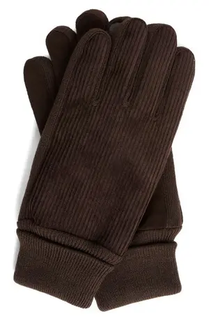 Barbour Magnus Cord Gloves - Brown