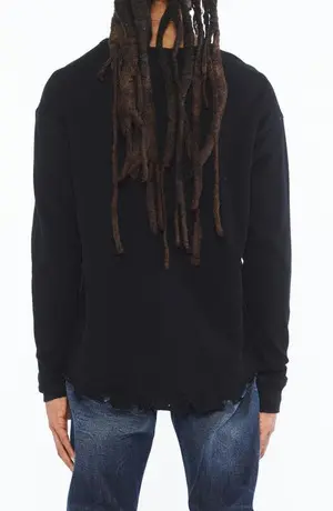 CULT OF INDIVIDUALITY Long Sleeve Cotton Thermal Top
