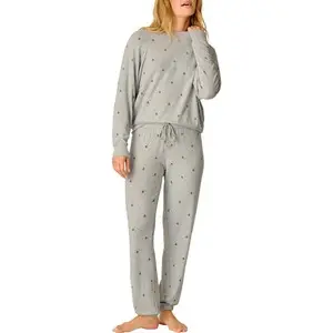 PJ Salvage Happy Camper Pajamas - H Grey