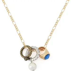 Kurt Geiger Eagle Ring Charm Pendant Necklace