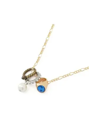Kurt Geiger Eagle Ring Charm Pendant Necklace