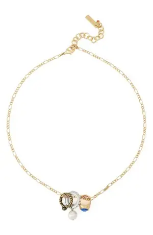 Kurt Geiger Eagle Ring Charm Pendant Necklace