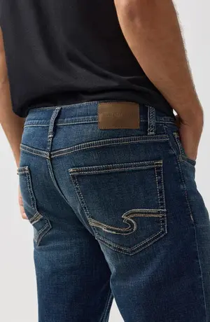 SILVER JEANS CO. Zac Relaxed Fit Straight Leg Jeans
