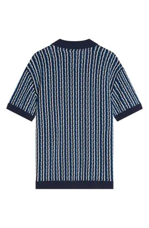 Scotch & Soda Dropped Shoulder Cotton Stripe Polo