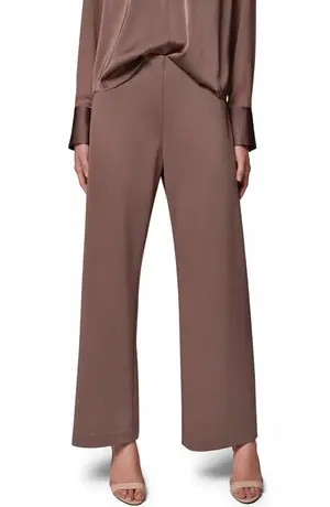 Donna Karan New York Wide Leg Jersey Pants - Truffle