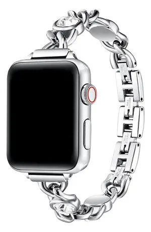 POSH TECH Jolie Rhinestone Apple Watchband - Silver