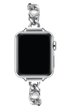 POSH TECH Jolie Rhinestone Apple Watchband - Silver