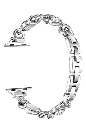 POSH TECH Jolie Rhinestone Apple Watchband - Silver