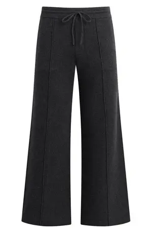 Hudson Jeans Foldout Cotton & Cashmere Wide Leg Pants - Wright