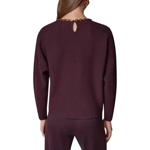 Donna Karan New York Hardware Embellished Sweater - Glazed Fig