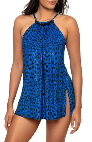 Magicsuit Charlie Full Coverage One-piece Swimsuit - Blue Multi