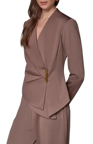 Donna Karan New York Asymmetrical Wrap Blazer