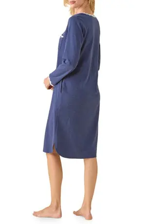 Eileen West Lace Trim Brushed Jersey Nightshirt