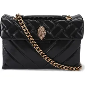 Kurt Geiger Kensington Leather Crossbody Bag - Black