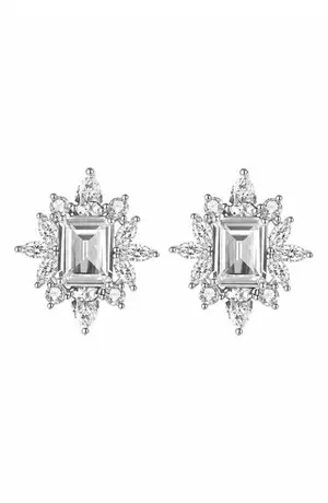 Fallon Genevieve Estate Stud Earrings - Silver