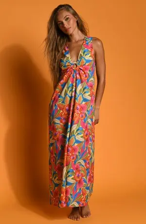 SUNSHINE 79 Tropic Tapestry Maxi Cover-up Dress