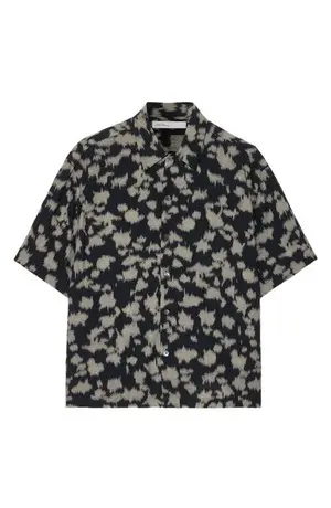ALLSAINTS Leo Patterned Short Sleeve Camp Shirt