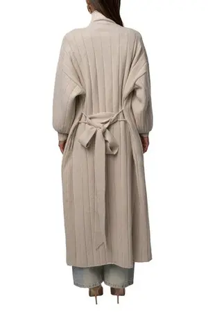 JLUXLABEL Oversize Ribbed Cardigan