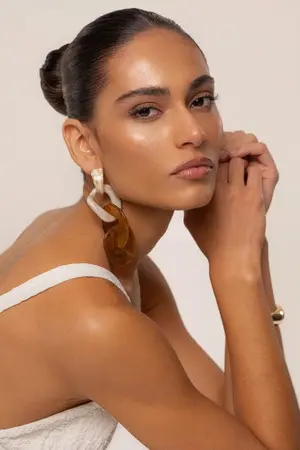 JLUXLABEL Escape Link Earrings