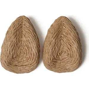 JLUXLABEL Beach Club Raffia Earrings - Brown