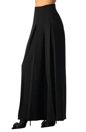 IVONNE High-rise Pleated Palazzo Pants