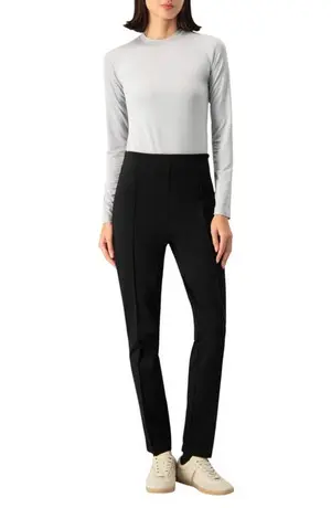 IVONNE Pintuck Slim Stretch Pants